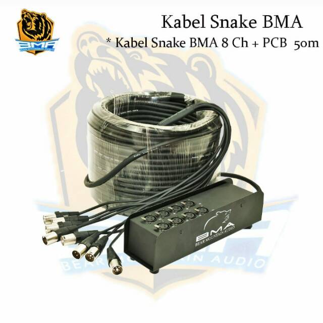 Jual Kabel snake 8 channel BMA plus panel 50 meter | Shopee Indonesia