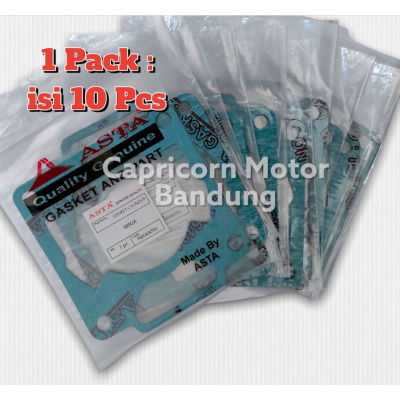 Jual isi 10 Paking Gasket Blok Boring Bawah NINJA R RR 150 ASTA | Shopee Indonesia