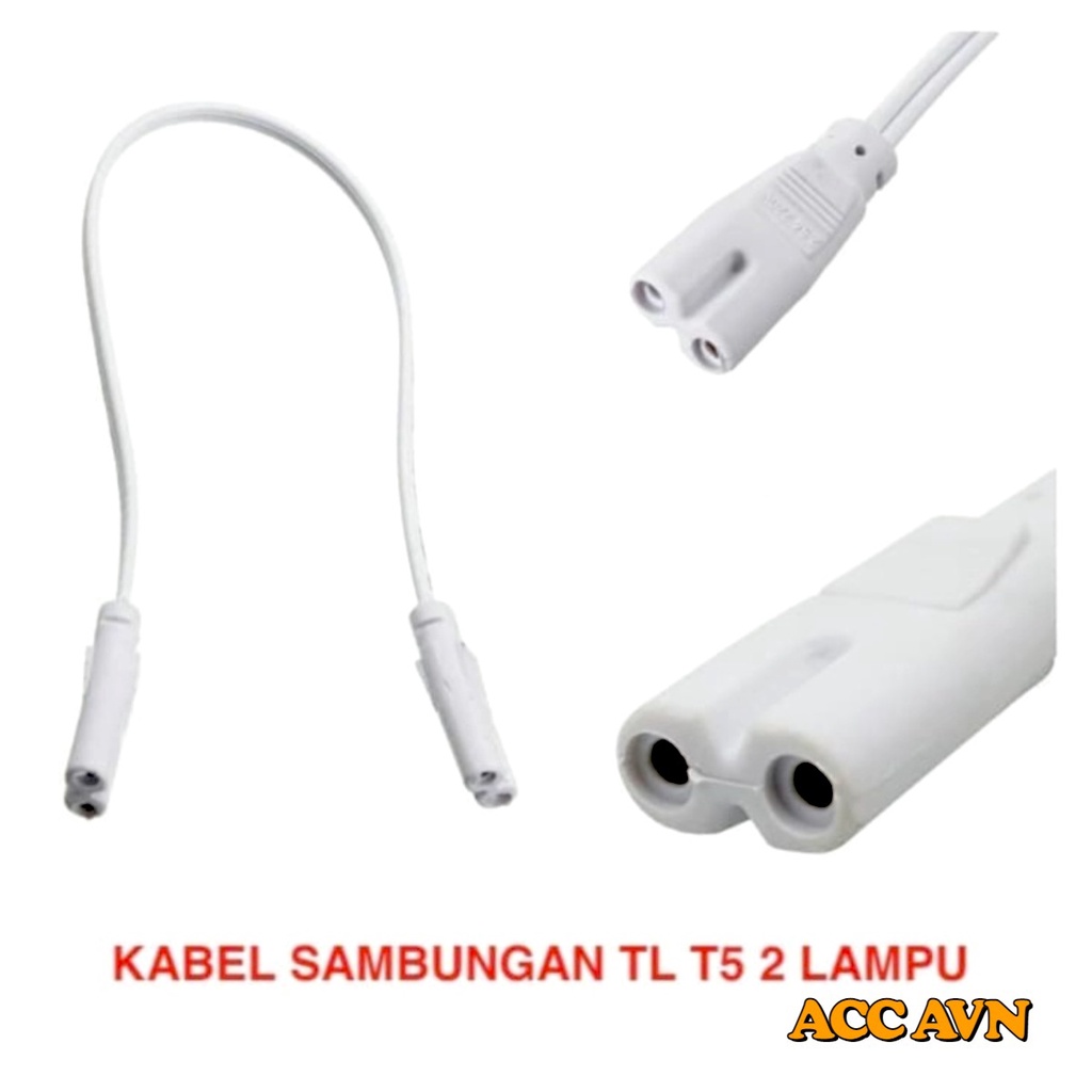 Jual Kabel cable power Sambungan Lampu TL 30CM T5 fitting KAP led t8 t4 ...