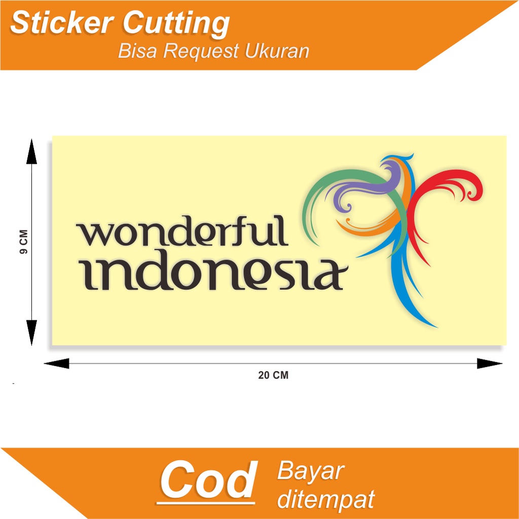 Jual stiker wonderful indonesia full collor | Shopee Indonesia