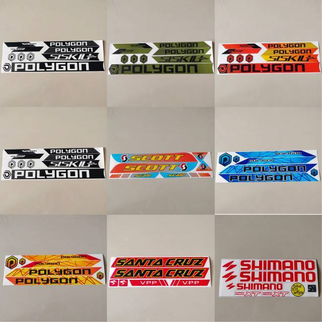 Jual Stiker frame sepeda speda Polygon pacific Giant united ritrama ...