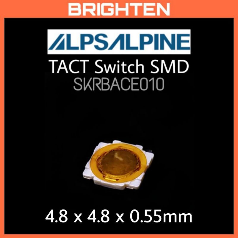 Jual ALPS ALPINE SKRBACE010 Push ON Tact / Tactile Switch 4 pin SMD 4 ...
