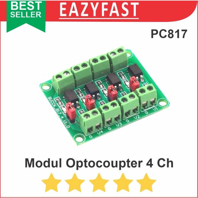Jual PC817 4 Channel Optocoupler Isolation Converter Module efst90 Ayo ...