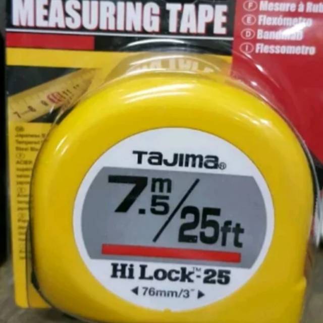Jual TAJIMA Meteran Roll 7.5 Meter Made In Japan | Shopee Indonesia