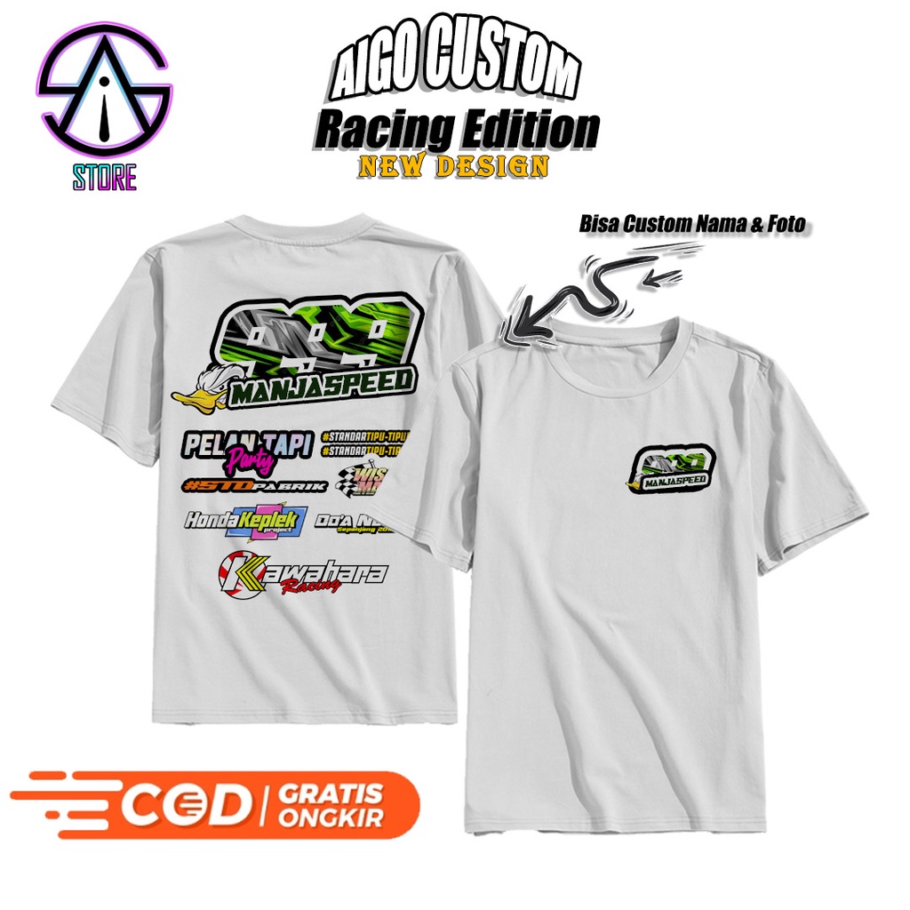 Jual Kaos Sablon Racing Free Request Nama Dan Nomor Sesuai Keinginan ...