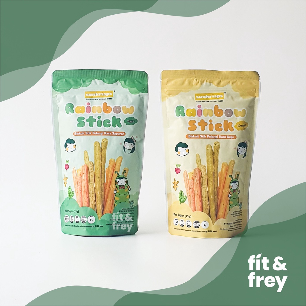 Jual SUNKRISPS Rainbow Stick - Veggie / Cheese - Snack Bayi Anak ...