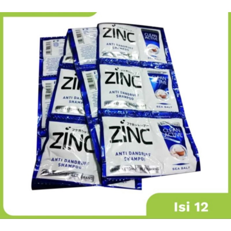 Jual Zinc Shampoo Clean Active Sachet 12 x 10 ml | Shopee Indonesia
