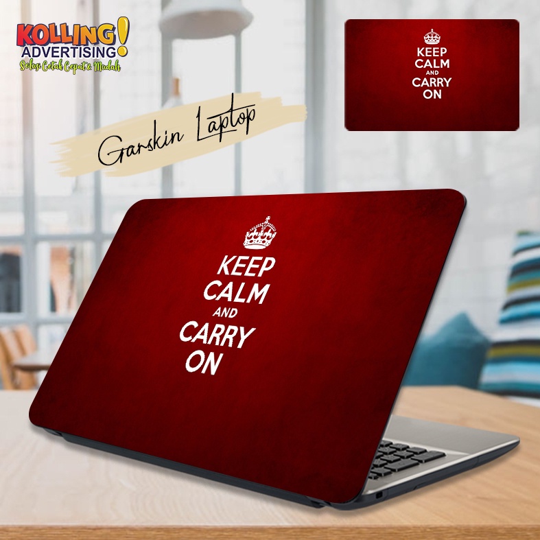 Jual Garskin Laptop keep calm and carry on Skin Laptop Stiker Laptop ...