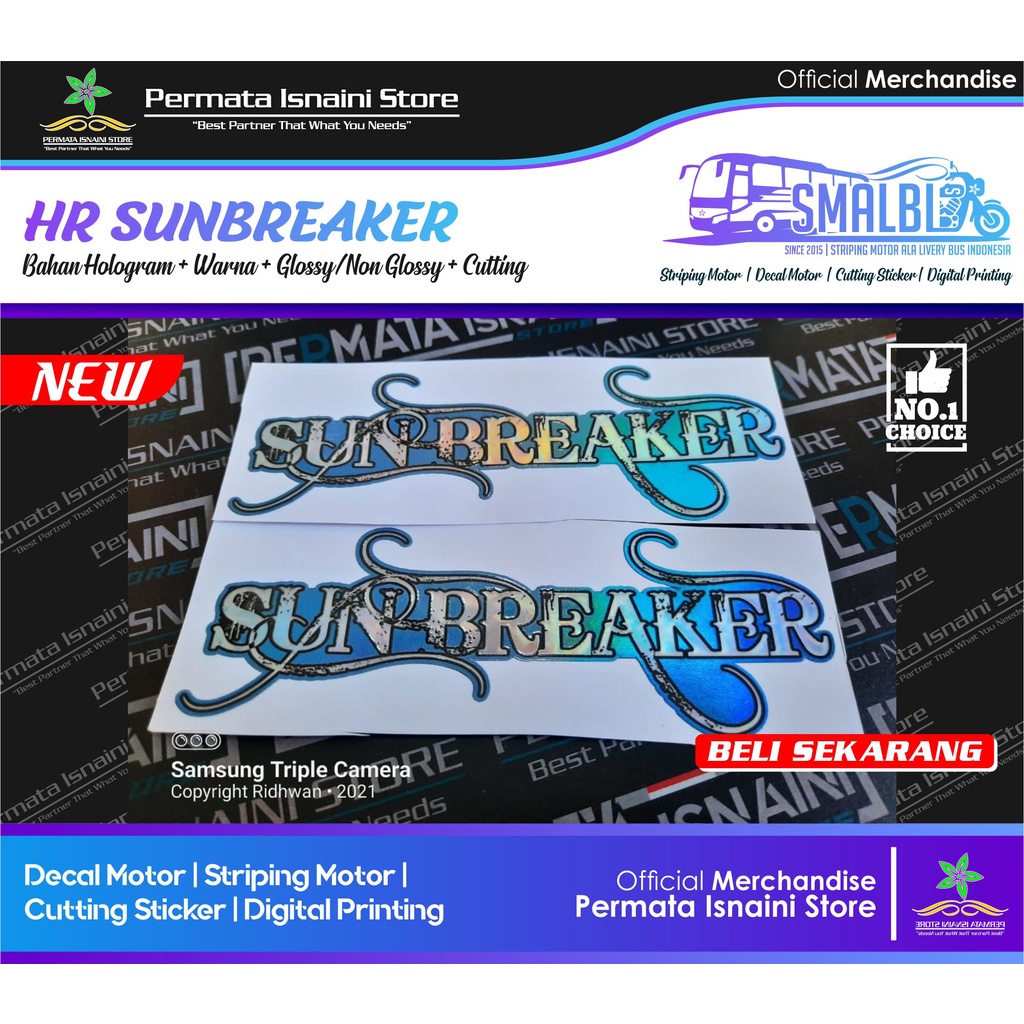 Jual Sticker Hologram Julukan Po Haryanto HR SUNBREAKER ala Bismania by ...