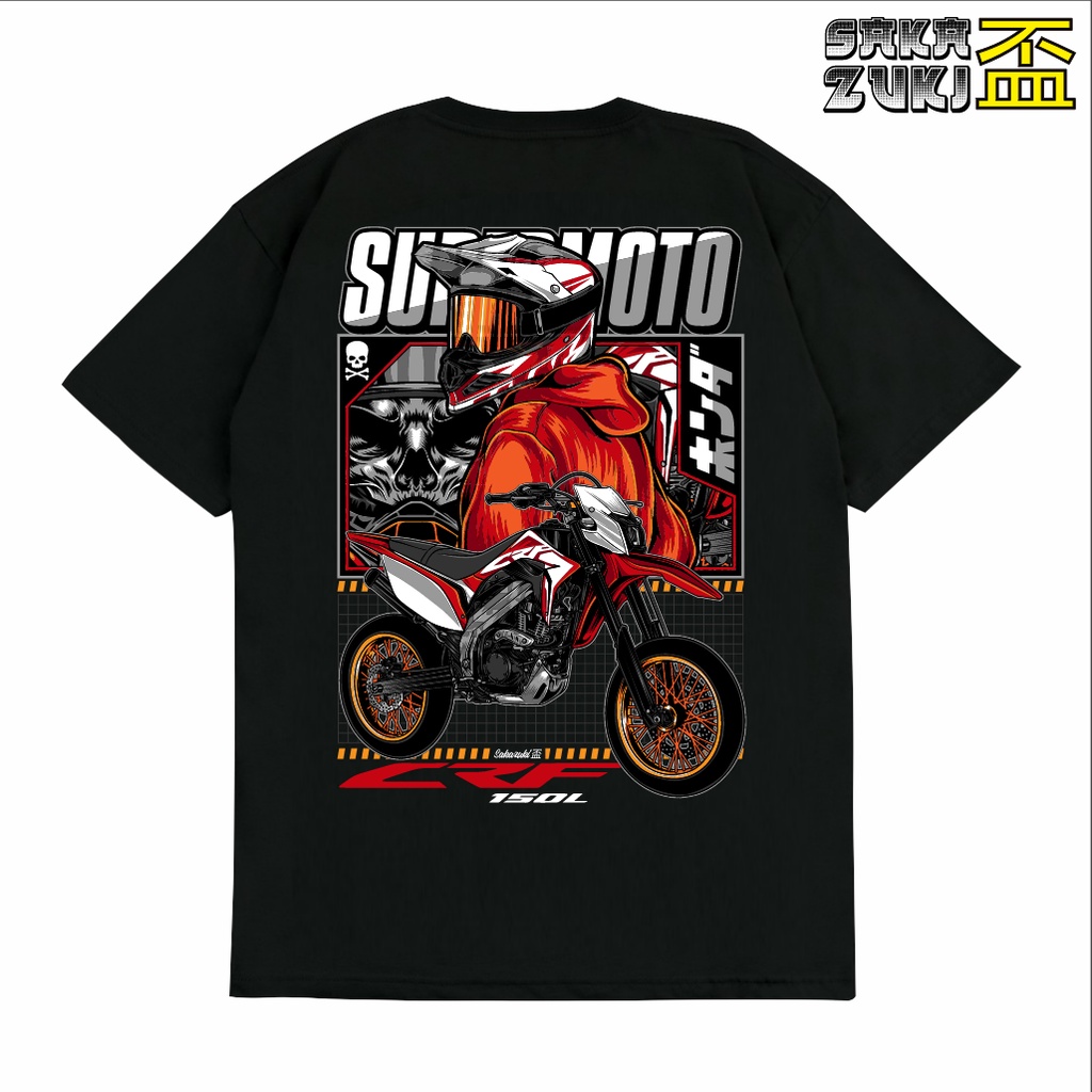 Jual SAKAZUKI Kaos Baju Distro Unisex Gambar Motor Supermoto HONDA CRF ...