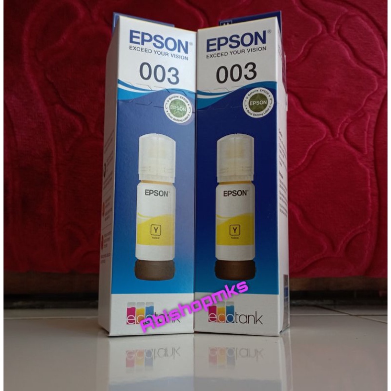 Jual TINTA EPSON 003 Yellow KUNING L1110,L3110,L3116,L3150,L3156,L5190 ...