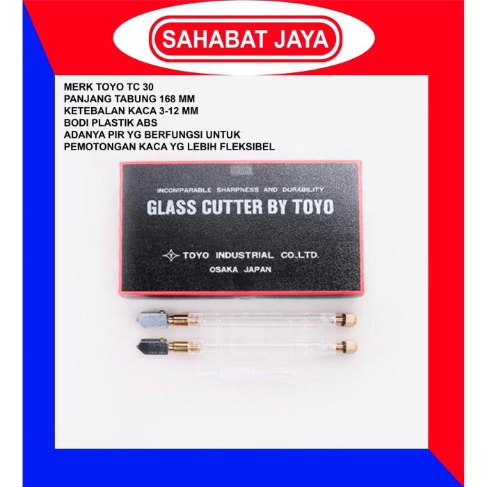 Jual Pemotong Kaca Glass Cutter Pisau Kaca Toyo Tc 30 Tc-30 Tc30 Asli Japan | Shopee Indonesia