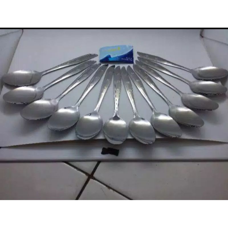 Jual Sendok makan stainless lusinan 12 pcs | Shopee Indonesia