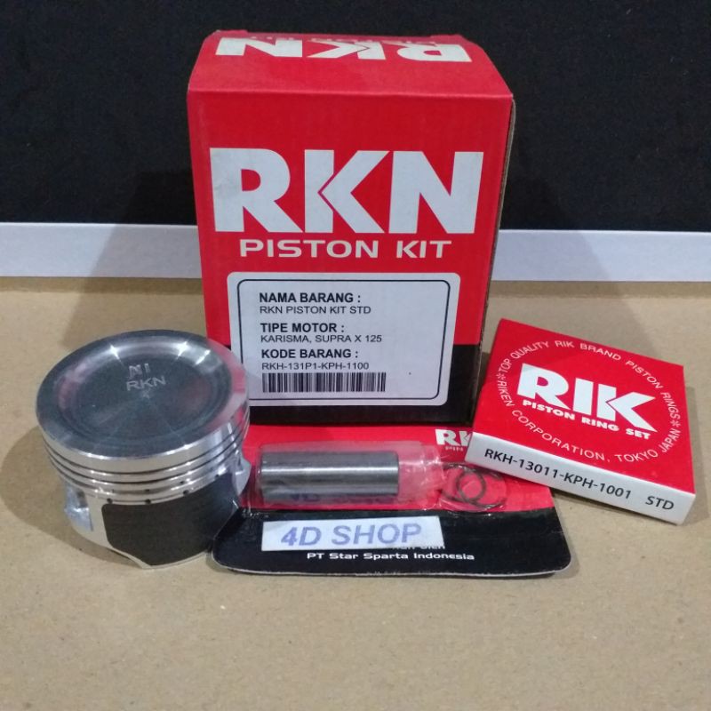 Jual PISTON KIT SEHER KIT SET SUPRA X 125 KARISMA RKN | Shopee Indonesia