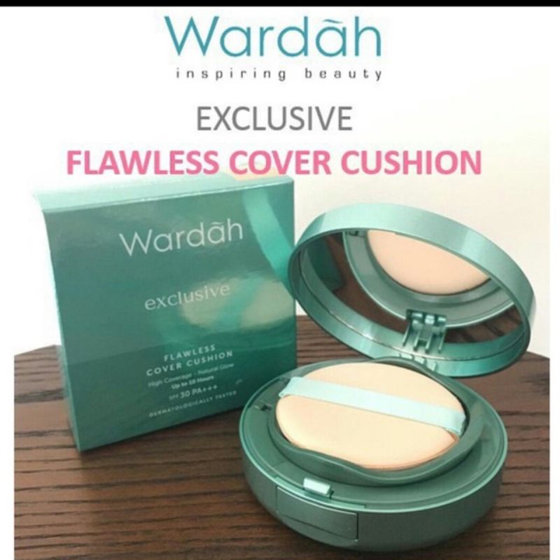 Jual WARDAH Exclusive Flawless Cover Cushion 15gr - Original | Shopee ...