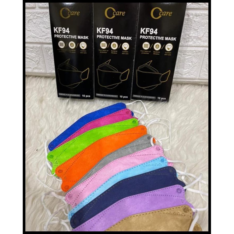 Jual JUAL MURAH masker kf94 CCare / masker kf 94 C care warna / convex ...