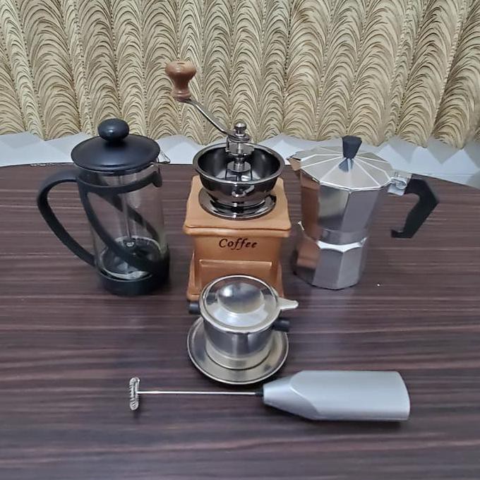Jual Khnz02 Coffee Maker|Coffee Maker Set. Grinder, Mokapot | Shopee ...
