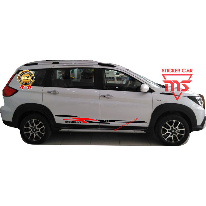 Jual stiker sticker cutting mobil suzuki xl7 striping list body samping ...