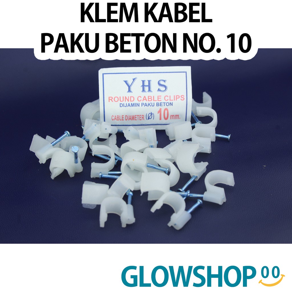 Jual Klem Kabel Paku Beton No 10 / 10mm YHS | Shopee Indonesia