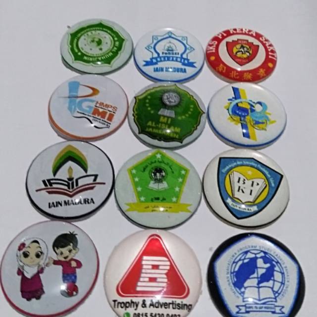 Jual B Smile Group - Pin Logo Custom Akrilik 2 cm (Minor 50 pcs ...