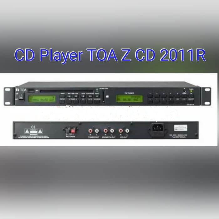 Jual CD player Toa Z-CD 2011R + FM tuner ( ORIGINAL ) | Shopee Indonesia