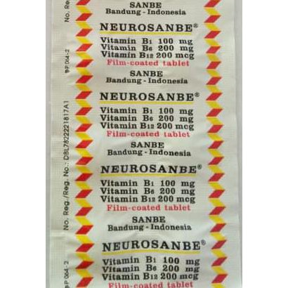 Jual Neurosanbe Tablet Isi 10 Vitamin B Complex List Terbaik | Shopee ...