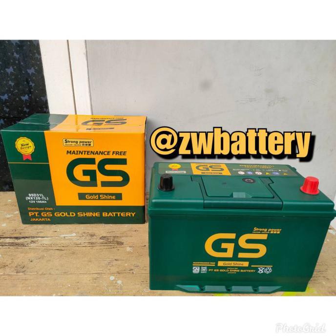 Jual Aki Mobil Mitsubishi Pajero Sport NX120-7L / 95D31L GS MF 12V 100AH | Shopee Indonesia