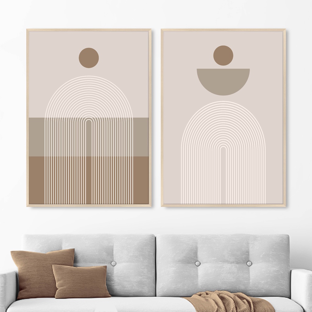 Jual Hiasan Dinding Ruang Tamu Minimalis 80x57cm & 40x57cm INCLUDE ...