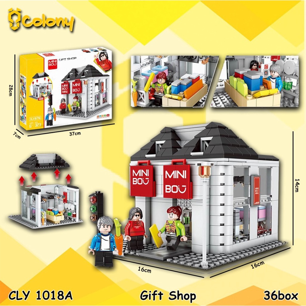 Jual CLY1018A MINISO Toko Miniso Gift Shop Blok BLock Balok Bricks ...