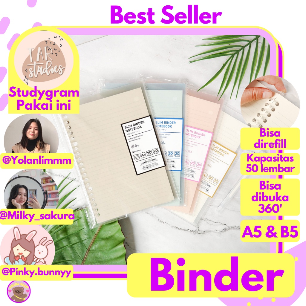 Jual Dhilla Stuff – Binder tipis minimalist | Panmomo Slim File Binder ...
