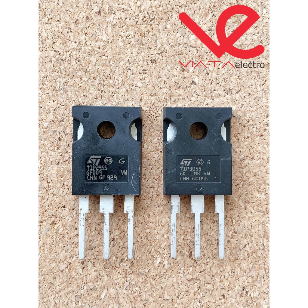 Jual TIP2955 TIP3055 (1SET) MERK ST ASLI ORIGINAL TIP2955-TIP3055 ORI ...