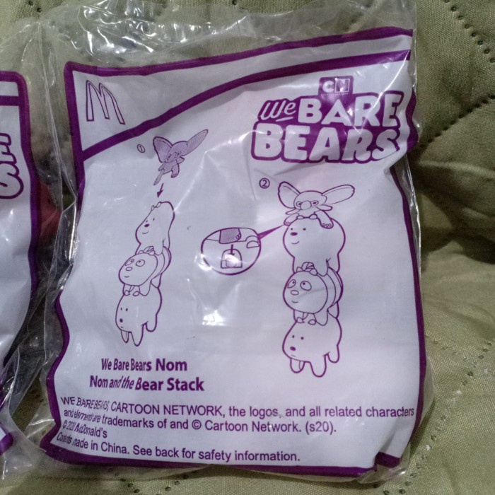 Jual WE BARE BEARS BEAR NOM NOM NOMNOM AND THE BEAR STACK MCD HAPPY ...