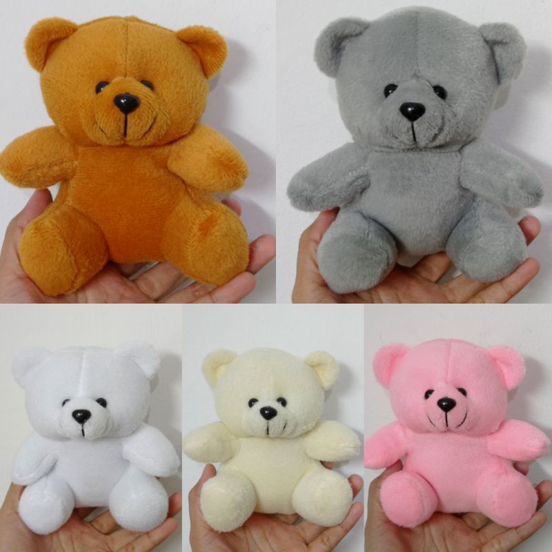 Jual boneka teddy mini polos 14 cm | Shopee Indonesia