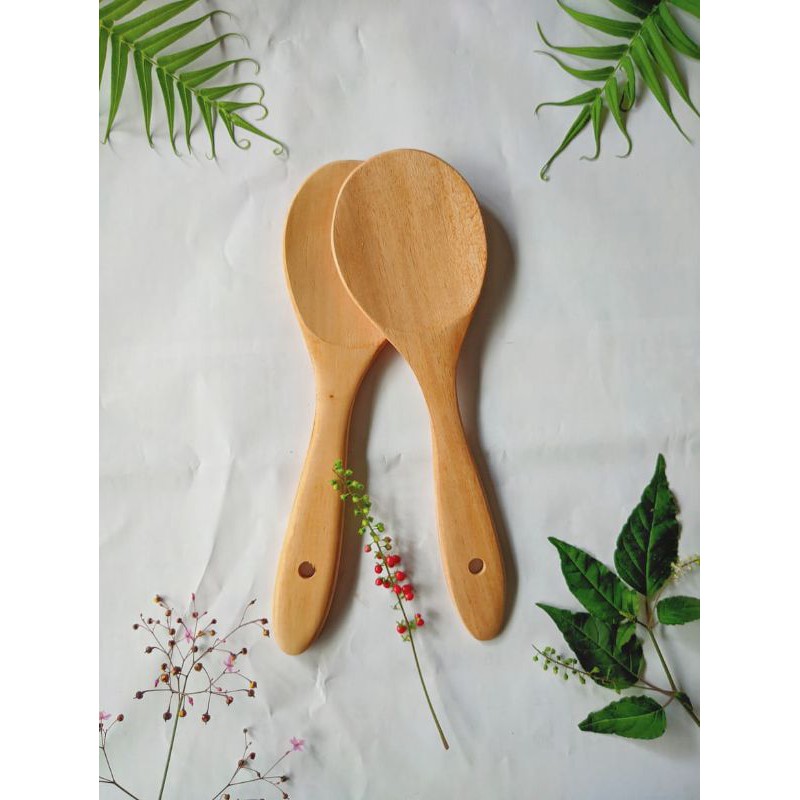Jual Centong Kayu Mahoni / Sendok Kayu / Spatula Kayu | Shopee Indonesia