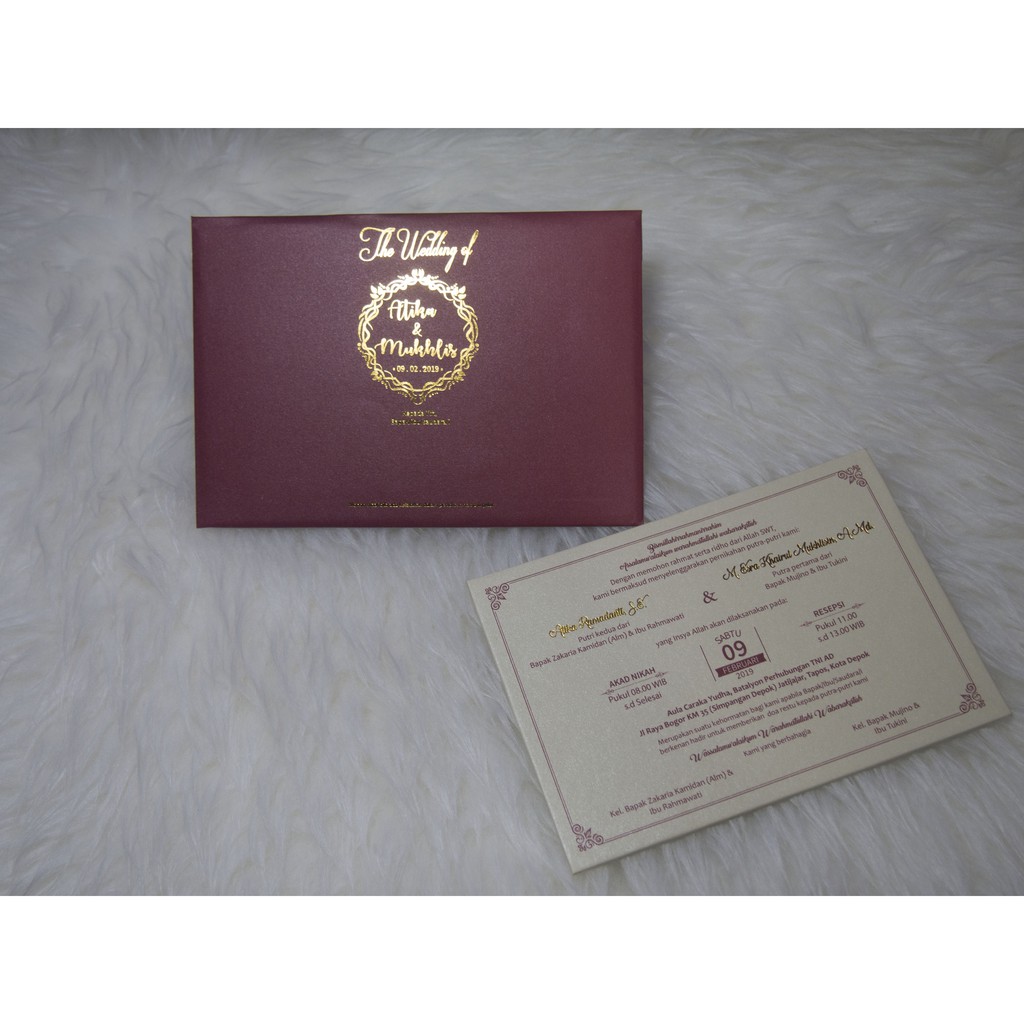 Jual Undangan Pernikahan Hard Cover Landscape | Shopee Indonesia