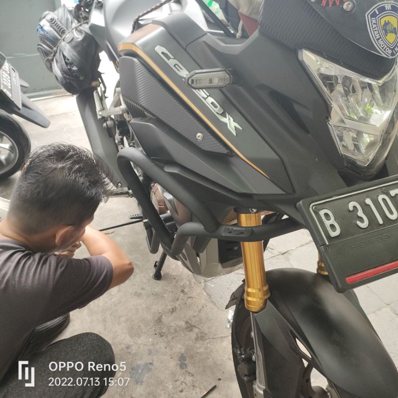 Jual Crashbar CB15OX Tubular CB150X Engine Guard CB150X Bahan tebal ...