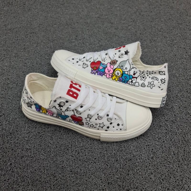 Jual CONVERSE BTS 21 PUTIH JILID 2 | Shopee Indonesia