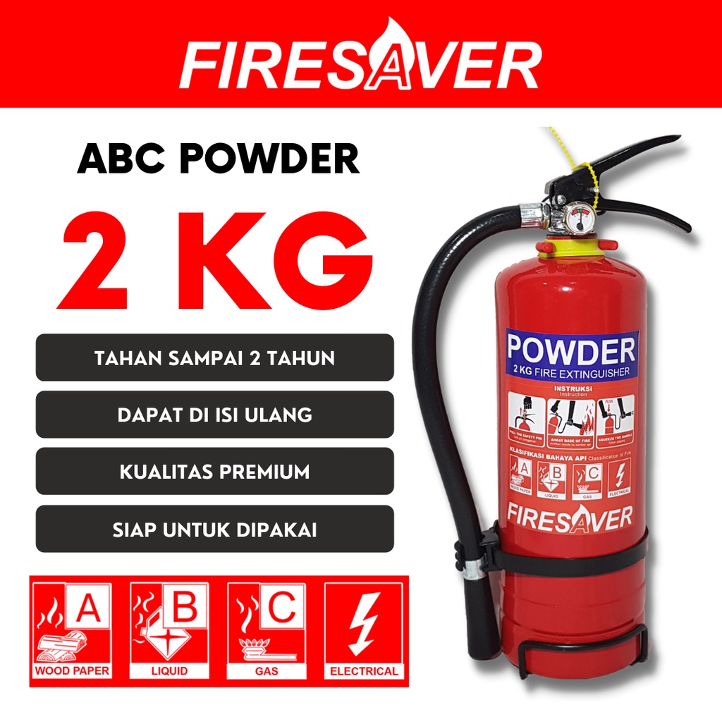Jual APAR 2 kg ABC Powder - Alat Pemadam Api Ringan | Shopee Indonesia