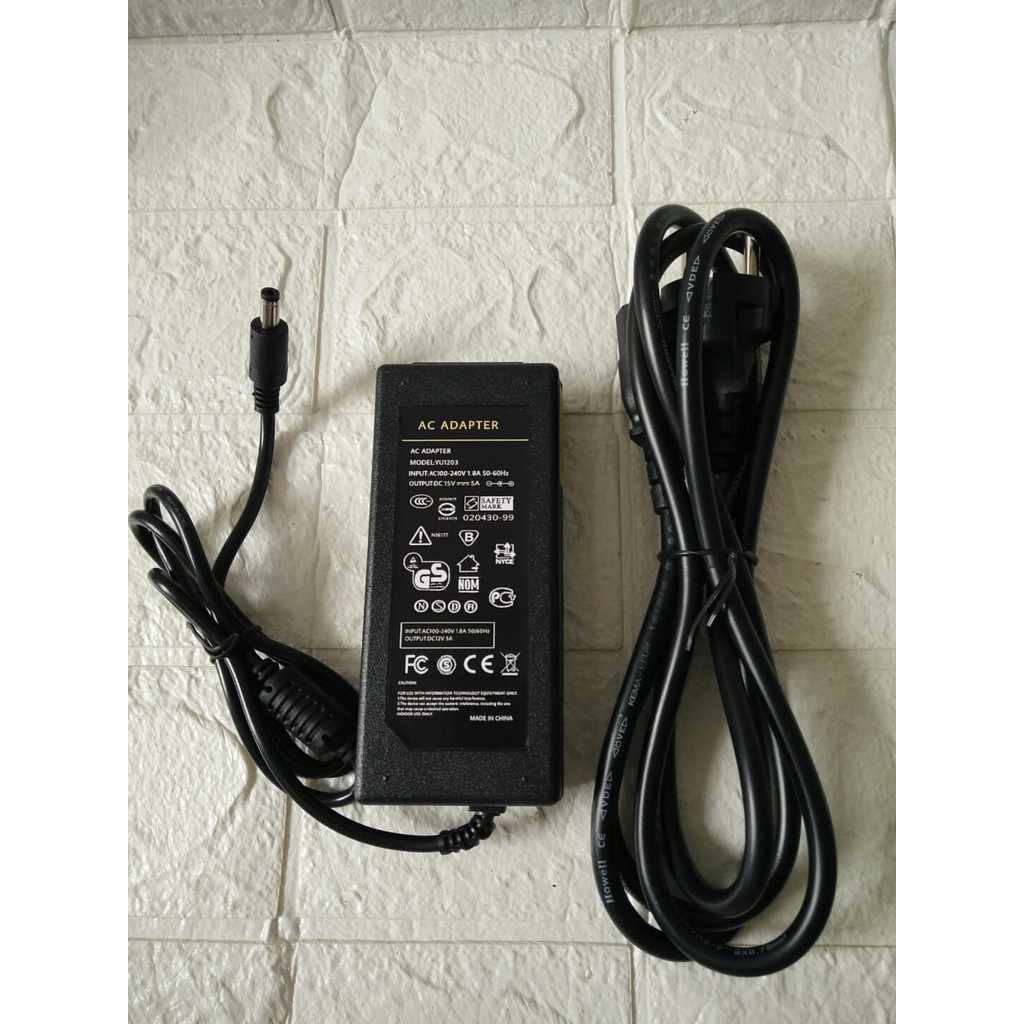 Jual AC / DC ADAPTER 15V 5A COCOK BUAT RINGLIGHT LATOUR model HD-18S | Shopee Indonesia