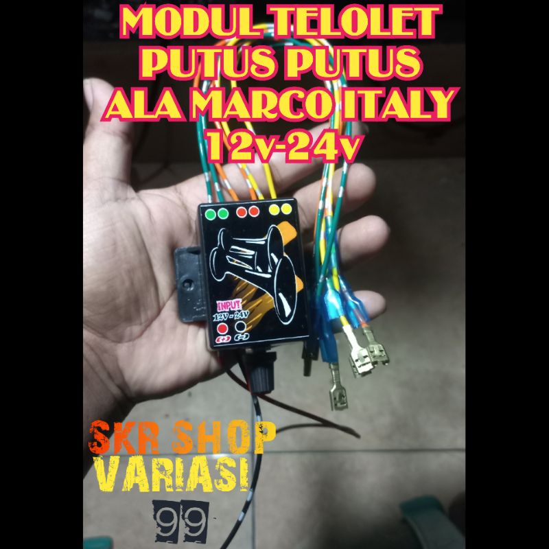 Jual modul klakson telolet putus putus ala marco italy modul telolet ...