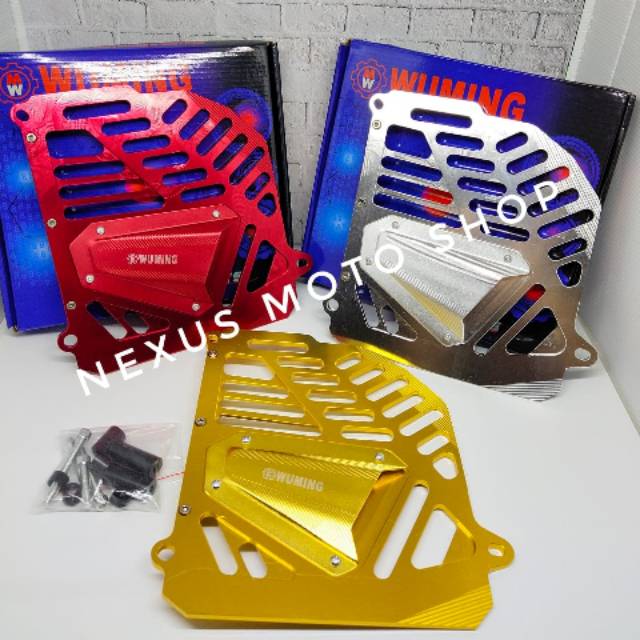 Jual tutup radiator aerox 155 cover radiator wuming cnc aerox 155 nvx ...