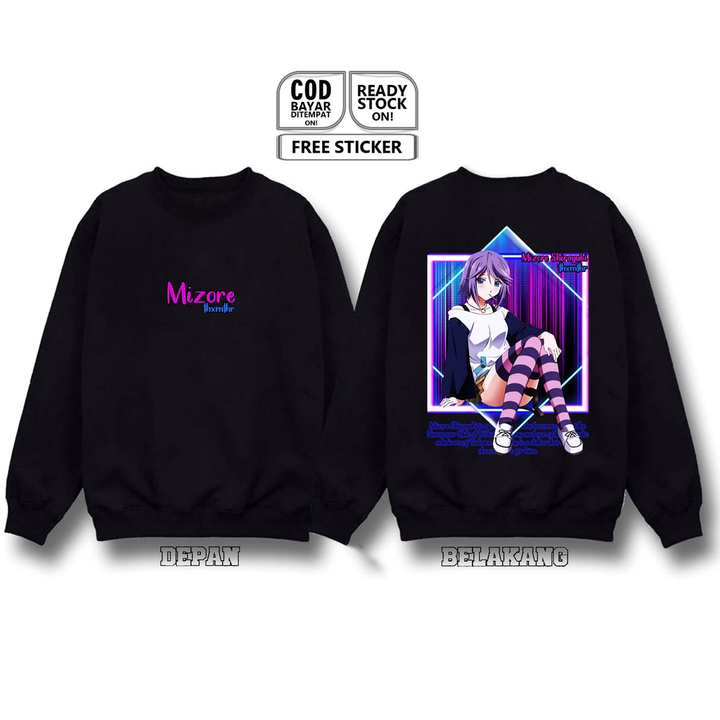Jual SWEATER MIZORE SHIRAYUKI ROSARIO VAMPIRE WAIFU ANIME MANGA YUKI ...
