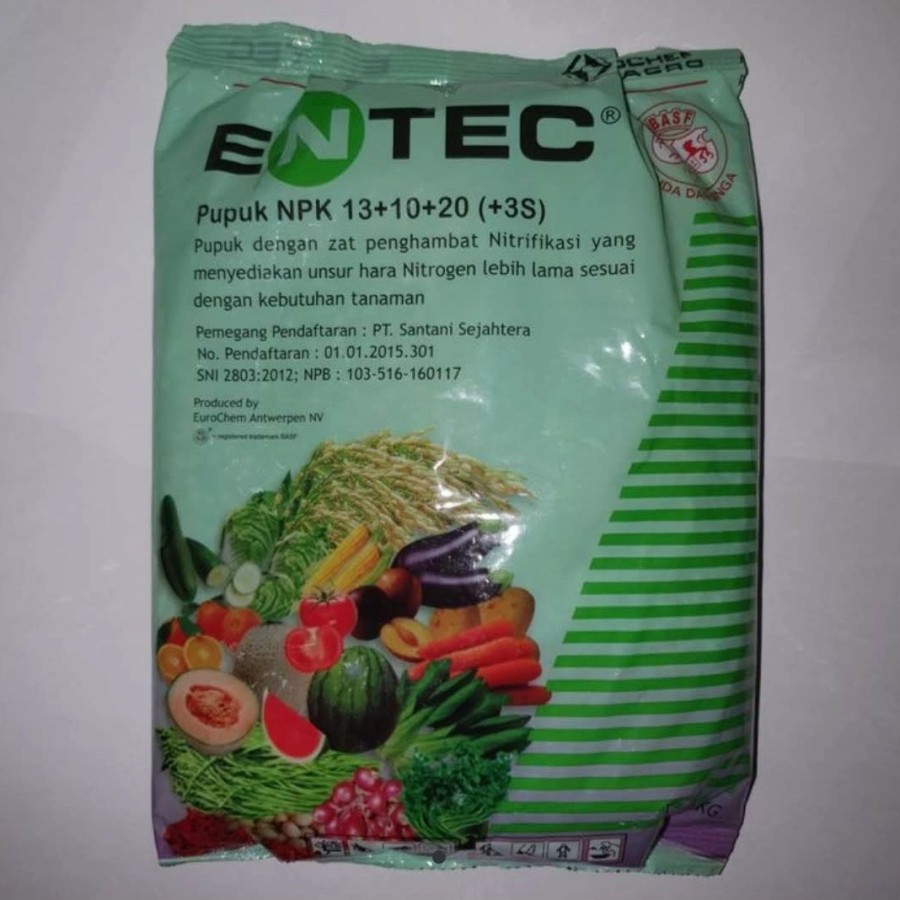 Jual PUPUK ENTEC NPK 13 10 20 BERAT 1 KG KEMASAN PABRIK | Shopee Indonesia