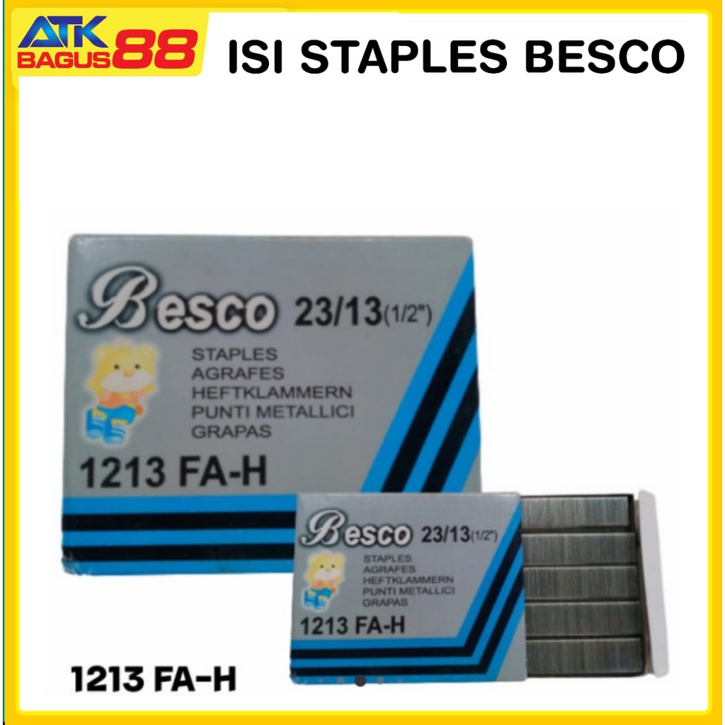 Jual isi Staples besco 1213 FA-H-isi staples besco | Shopee Indonesia