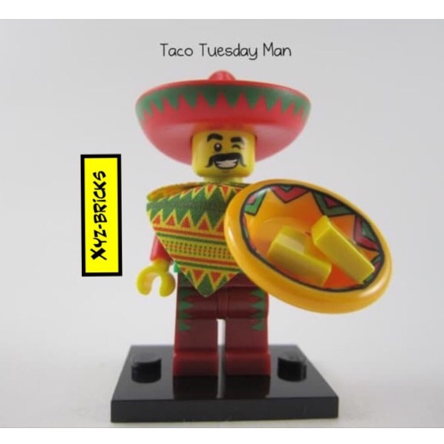 Jual LEGO Movie Minifigures No. 12 - Taco Tuesday Man | Shopee Indonesia