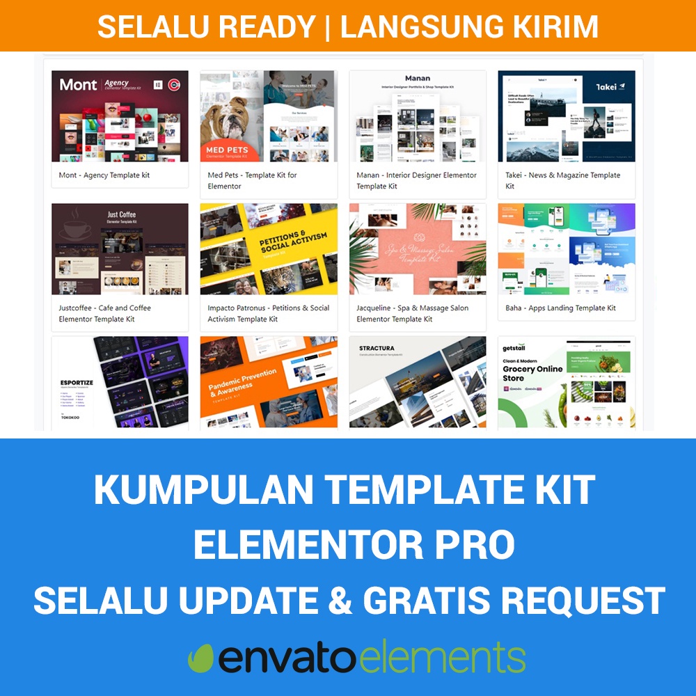 Jual 500++ TEMPLATE Website Company Profile - Elementor Template Kits ...