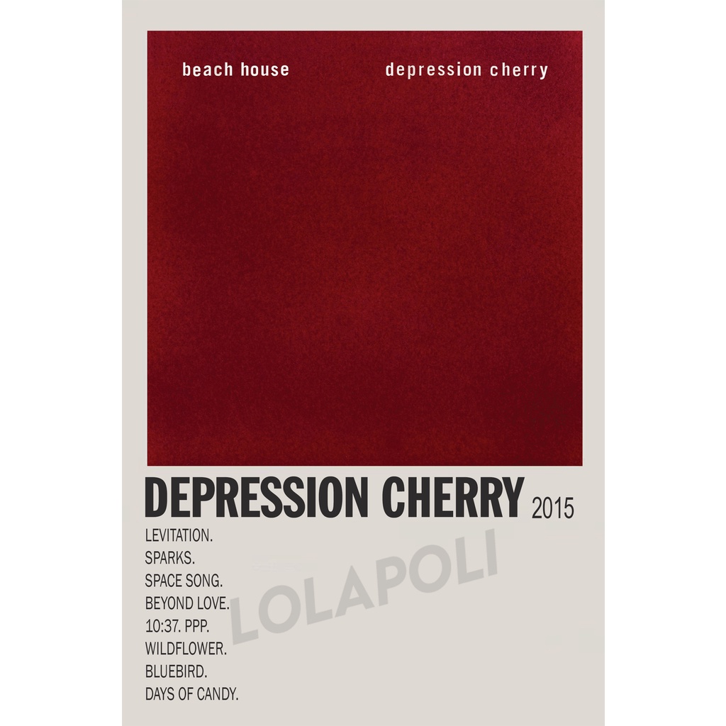 Jual Poster Cover Album Depression Cherry - Beach House | Shopee Indonesia