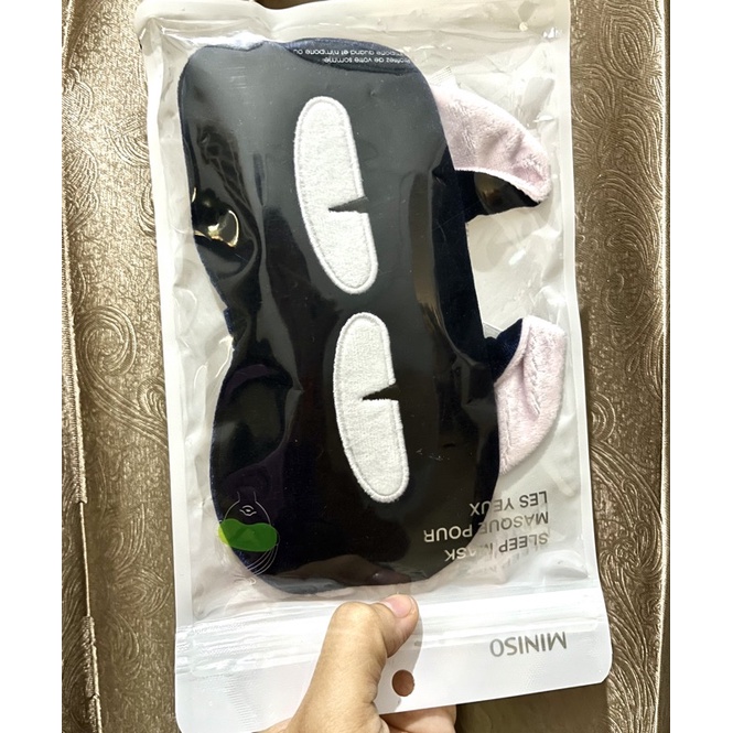 Jual MINISO Masker Mata / Penutup Mata / Sleep Eye Mask Travel | Shopee ...