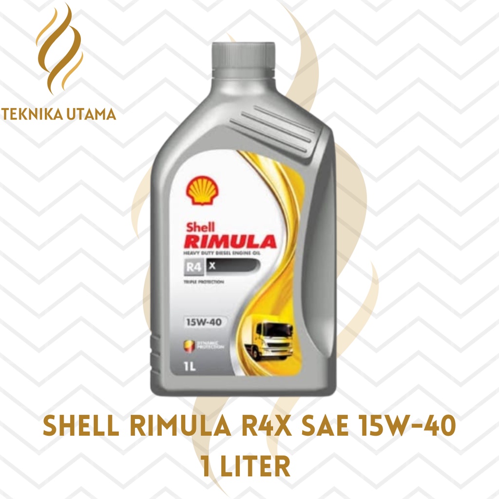 Jual OLI MESIN SHELL RIMULA R4 PLUS SAE 15W-40 1 LITER | Shopee Indonesia