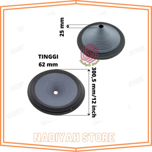 Jual Daun Kertas Speaker 12 Inchi Lubang Kecil Fullrange Daun Spiker ...